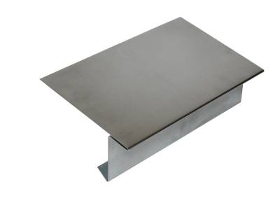 Traufblech aus Aluminium mit Falz (2m lang) kaufen bei Blechshop24
